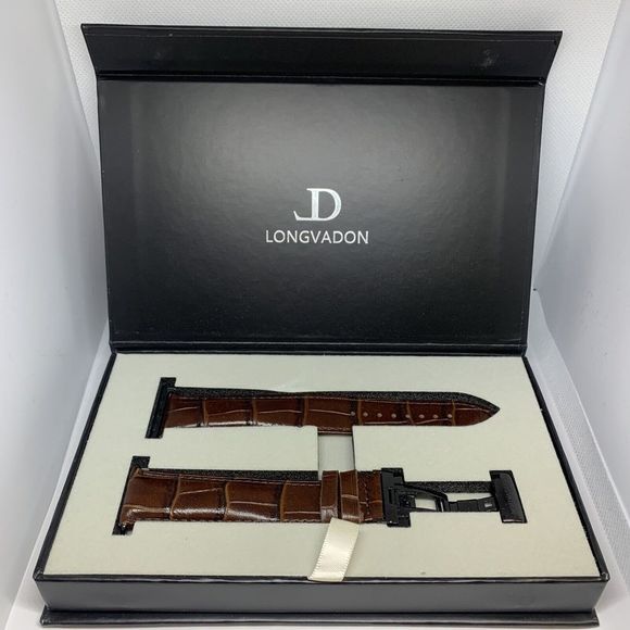 Longvadon | Accessories | Longvadon Caiman Womens Brown Leather Band W ...